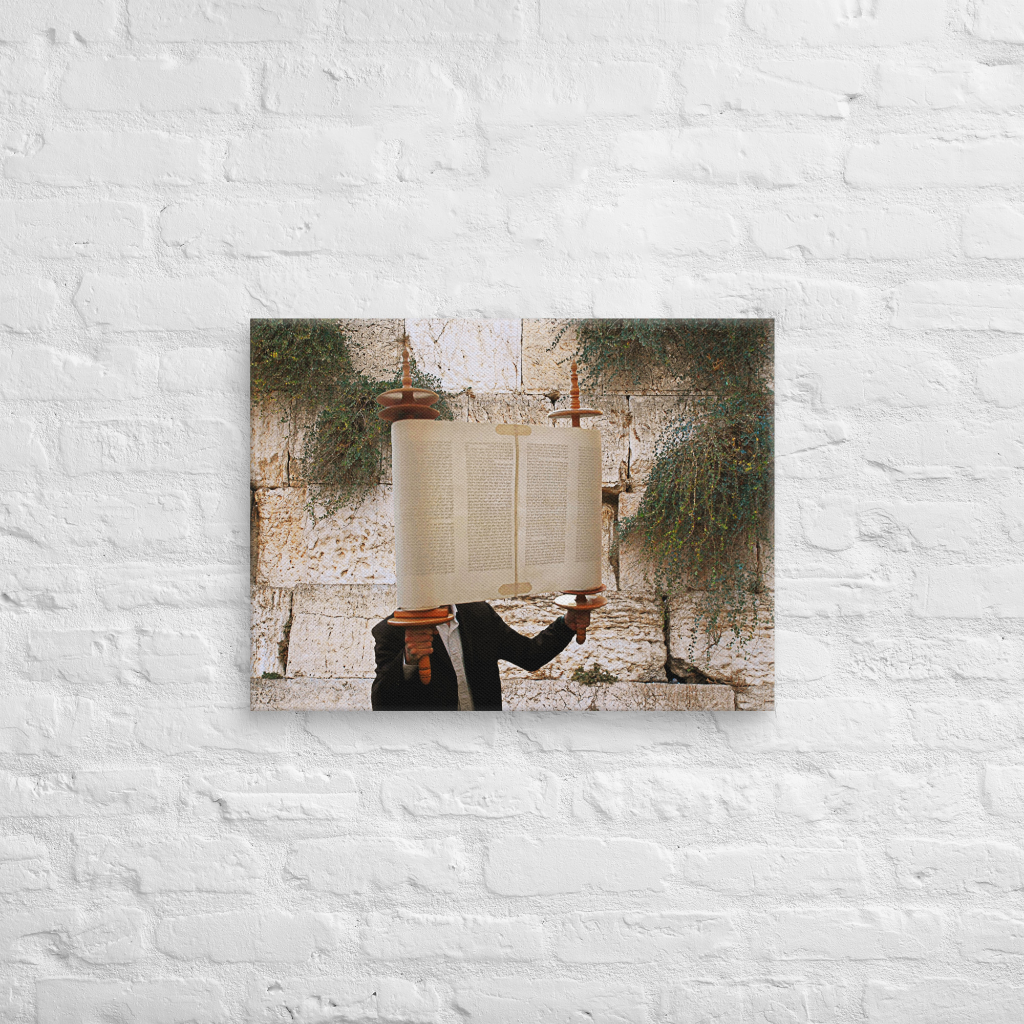 Canvas kotel Torah Praying 0005 18″×24″ – IsraelImage.net